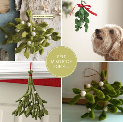 Felt mistletoe - Em for Marvelous