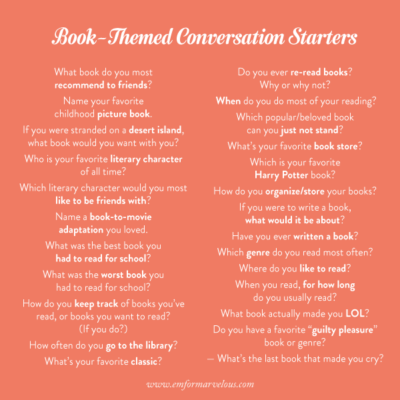 How to host a book swap party - Em for Marvelous