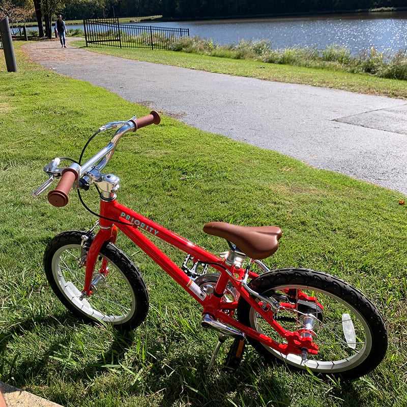 Our review of June’s big-kid bike – the Priority Start 16″ - Em for Marvelous